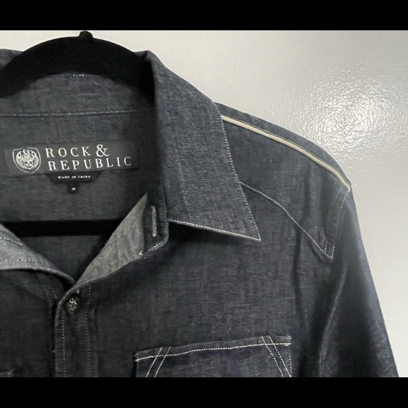 Rock & Republic | Shirts | Rock And Republic Denim Shirt | Poshmark